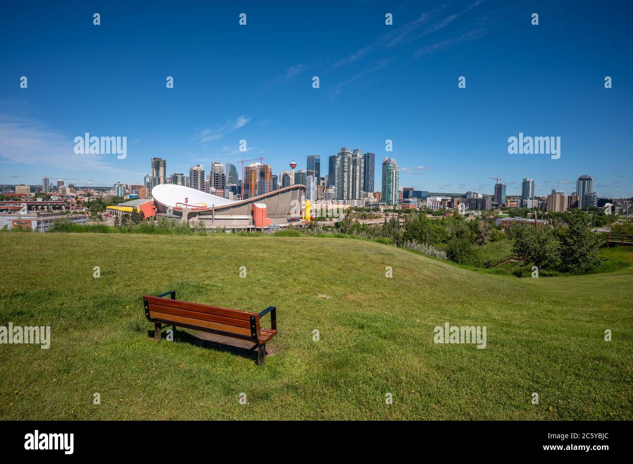 Calgary, Alberta - July 5, 2020: Calgary's Scotiabank Saddledome and ...