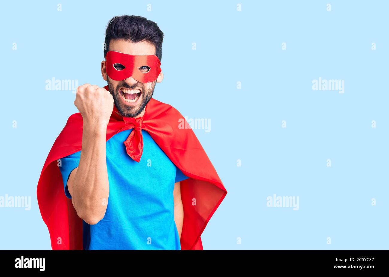 Face super hero comic angry hi-res stock photography and images - Alamy