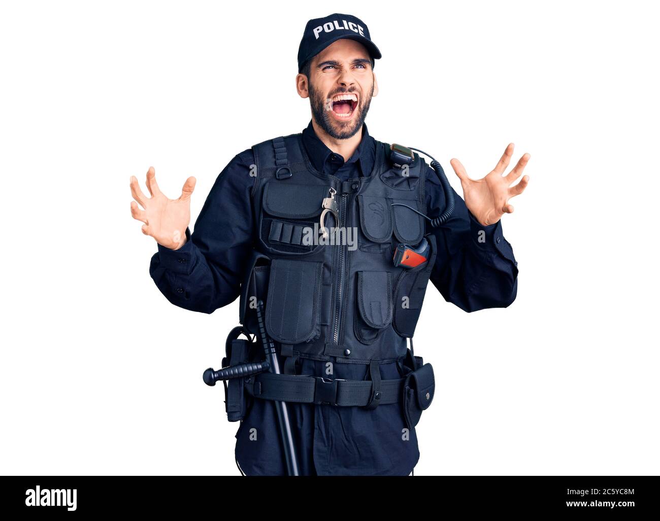 Mad cop hi-res stock photography and images - Alamy