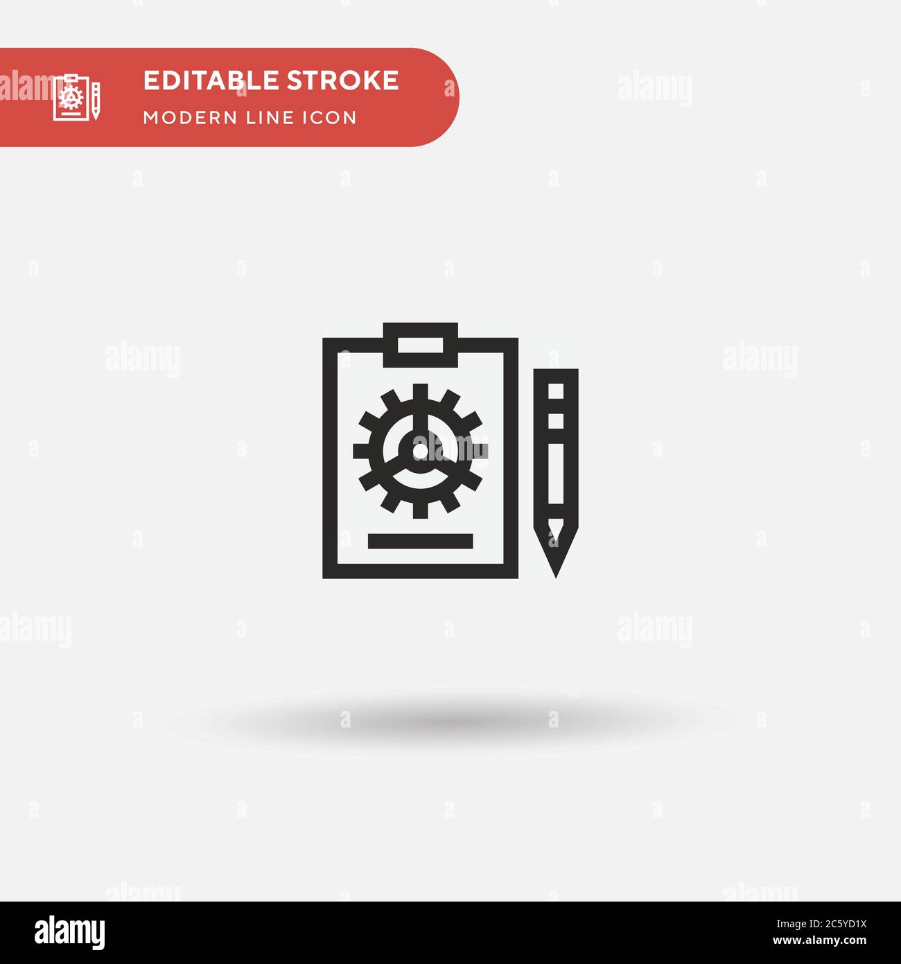 Planning Simple vector icon. Illustration symbol design template for ...