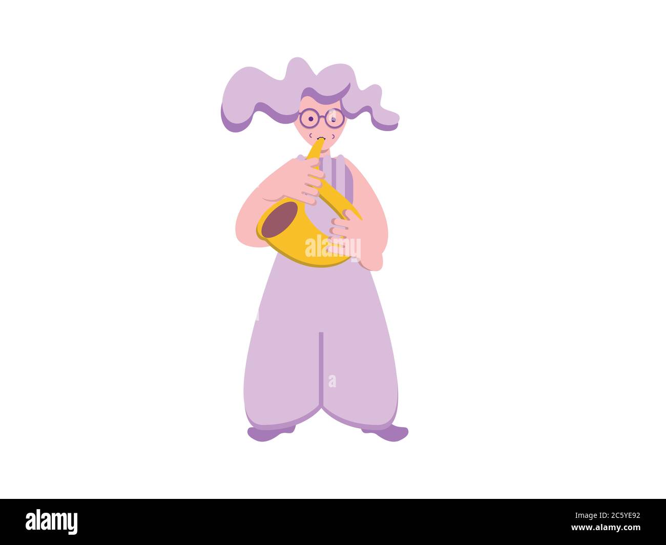 Playing play instrument Cut Out Stock Images & Pictures - Alamy