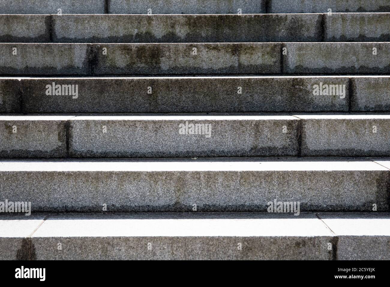 Stone stairs in urban environment, going up, sunlit on surface Stock ...