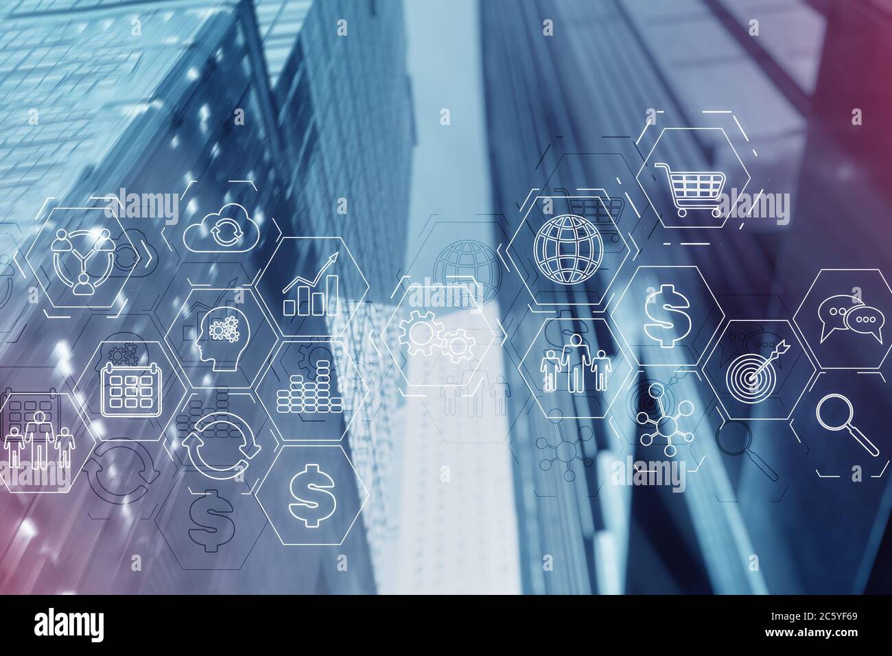 ERP (Enterprise Resource Planning). Business intelligence control panel ...