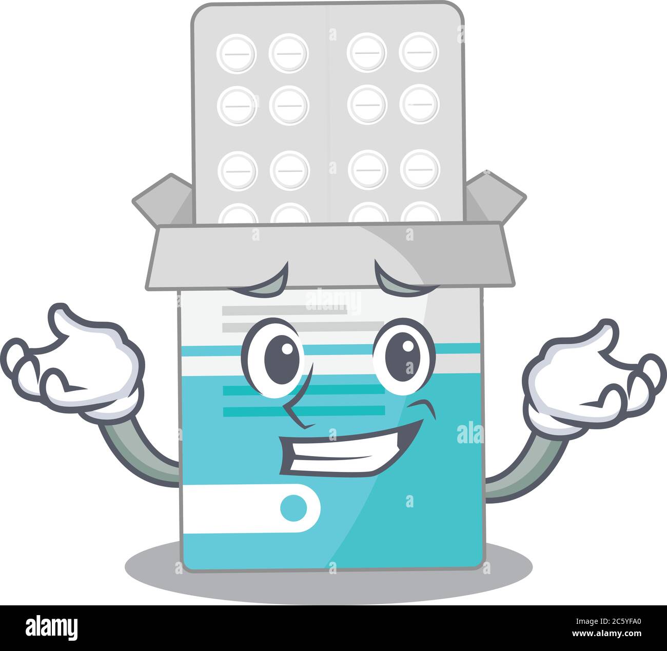 A sweet picture of grinning medical medicine bottle caricature design ...