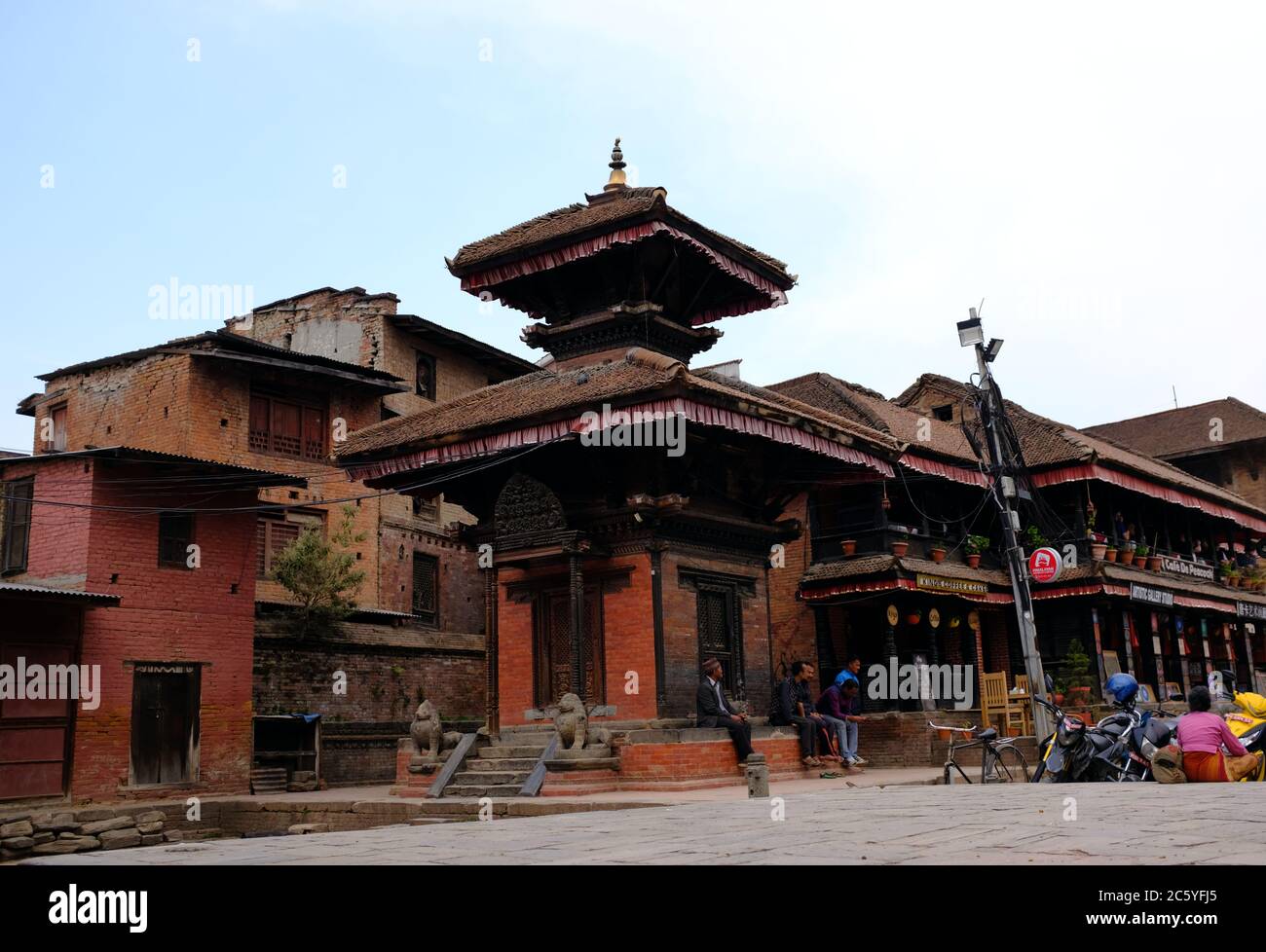 Temples of Durbar Square in Bhaktapur, Kathmandu valey, Nepal Stock ...