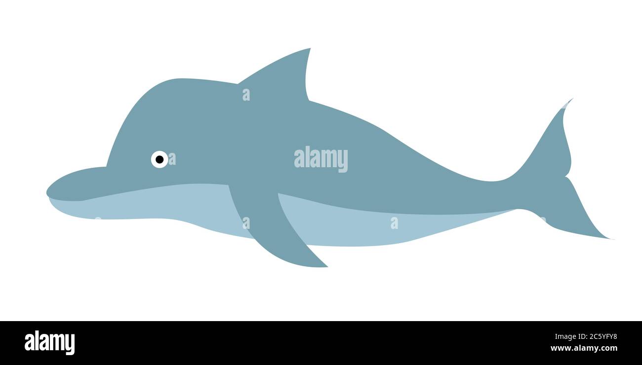 blue dolphin vector illustration Stock Vector Image & Art - Alamy