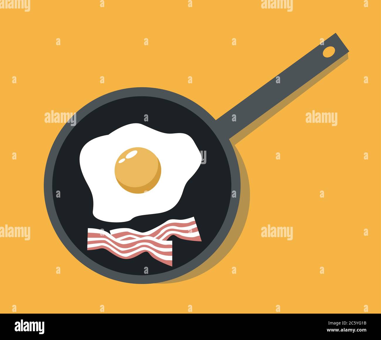 Traditional dinner meal bacon Stock Vector Images - Alamy