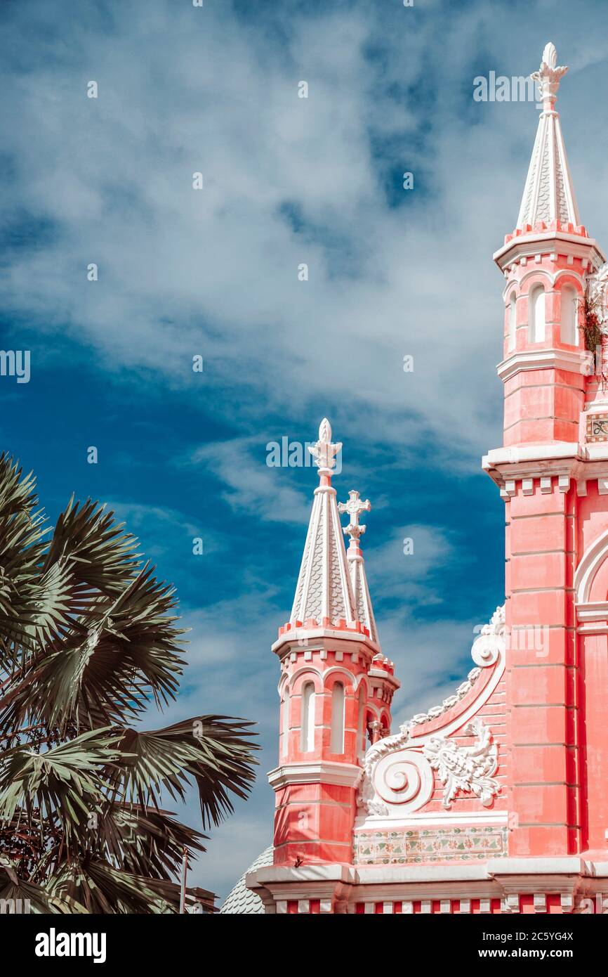 Tan Dinh Church Saigon is a pink color, Romanian-style, where you can ...