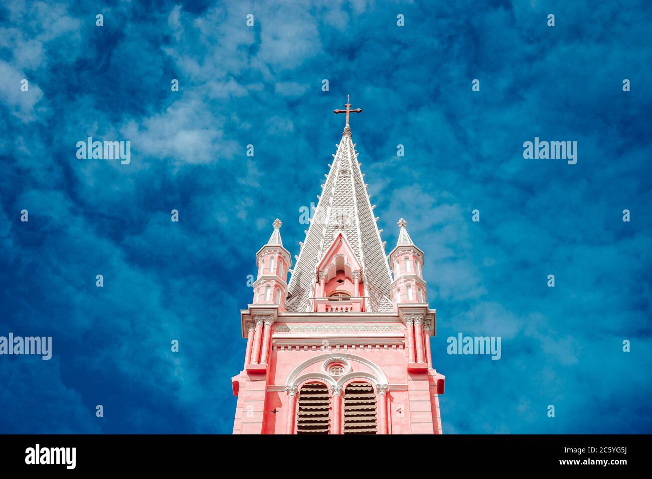 Tan Dinh Church Saigon is a pink color, Romanian-style, where you can ...