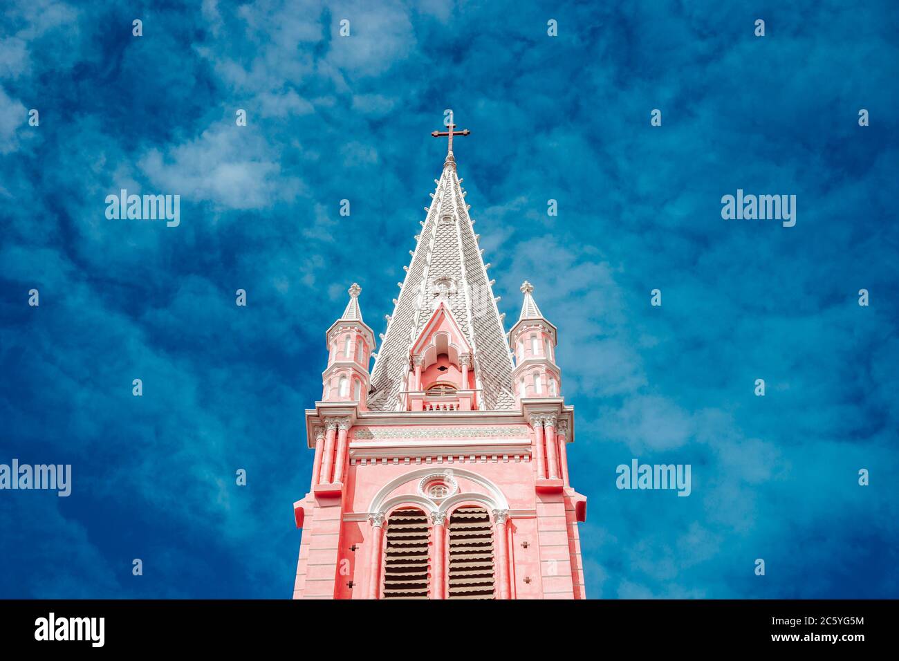 Tan Dinh Church Saigon is a pink color, Romanian-style, where you can ...