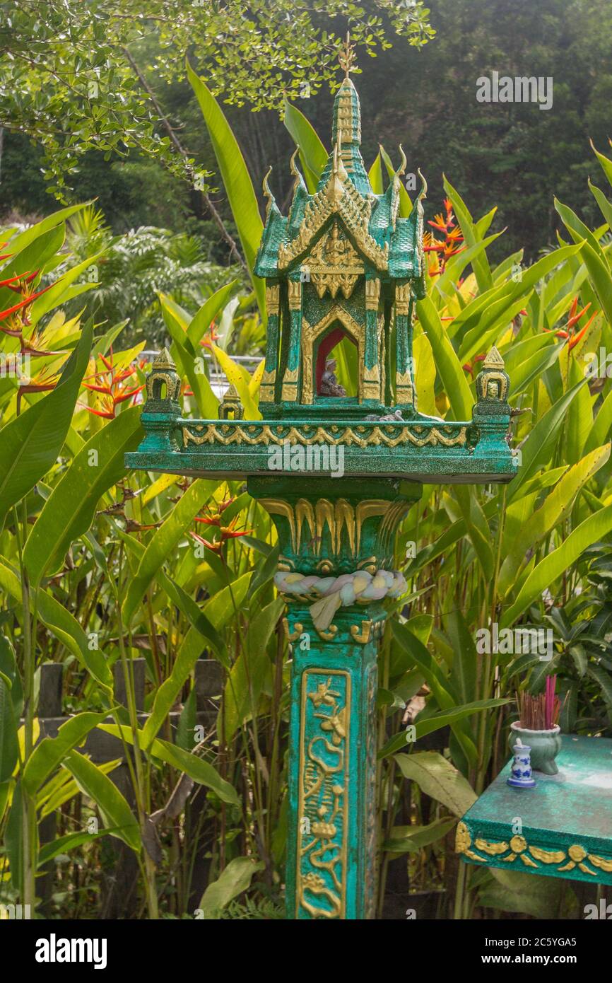 Picture of Thai traditional outdoor spirit house Stock Photo - Alamy