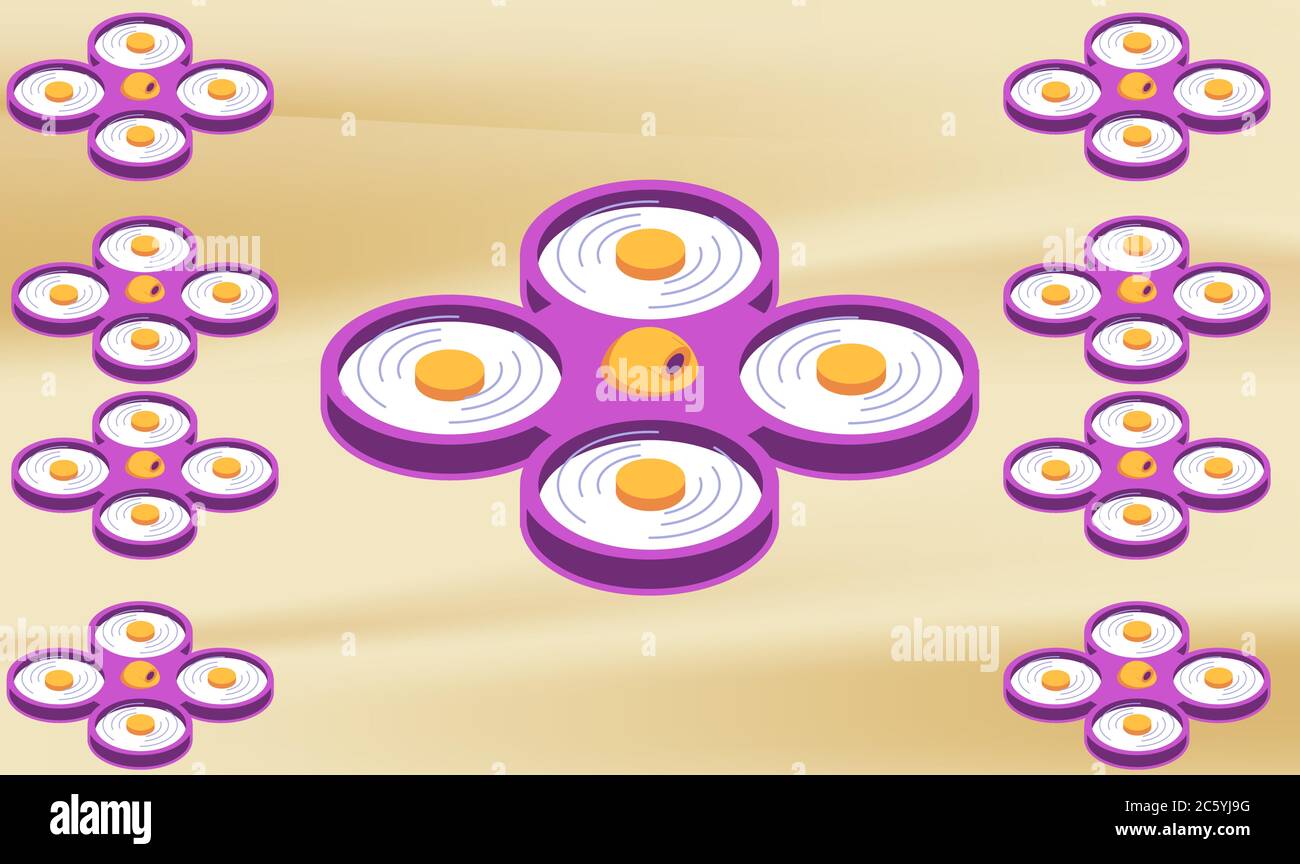 digital textile design of various spinner on abstract backgrounds Stock ...