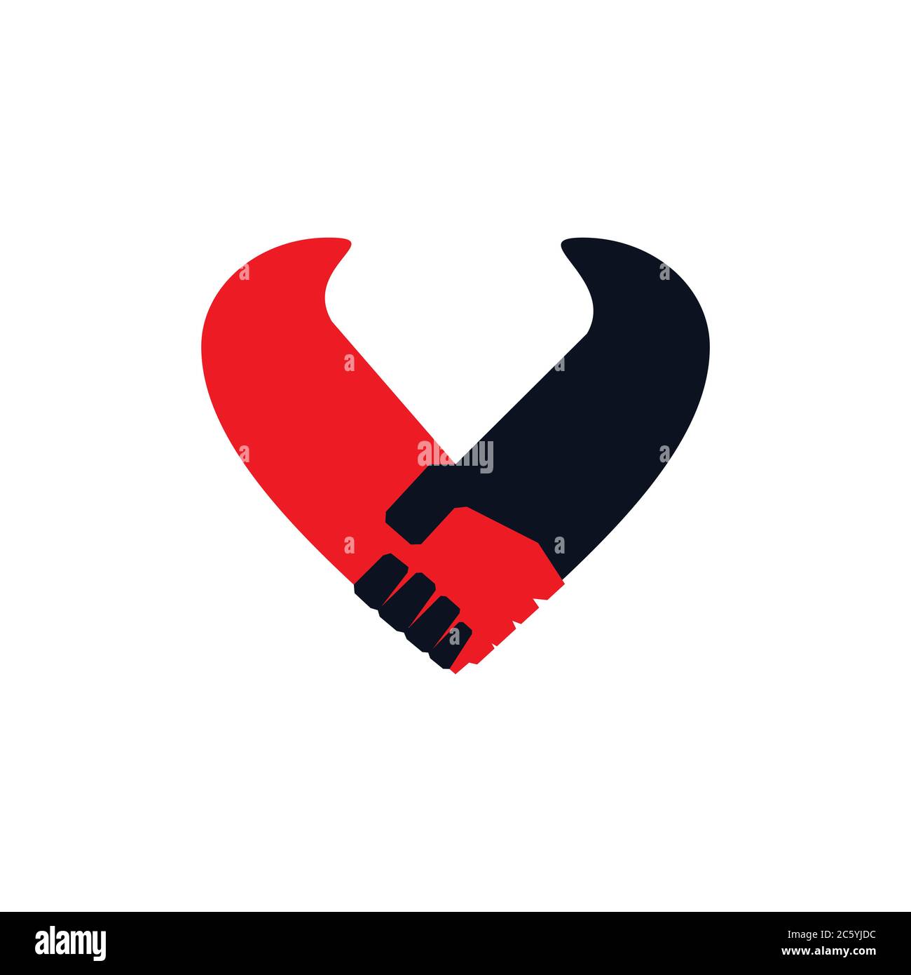 deal hand shake symbol logo vector Stock Vector Image & Art - Alamy