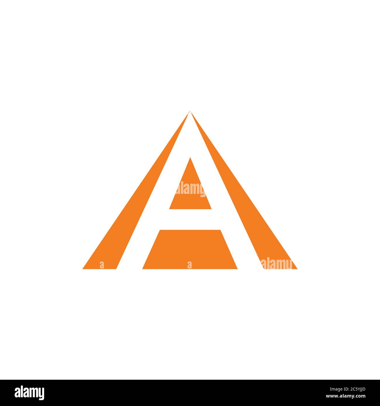 triangle letter a geometric logo vector Stock Vector Image & Art - Alamy