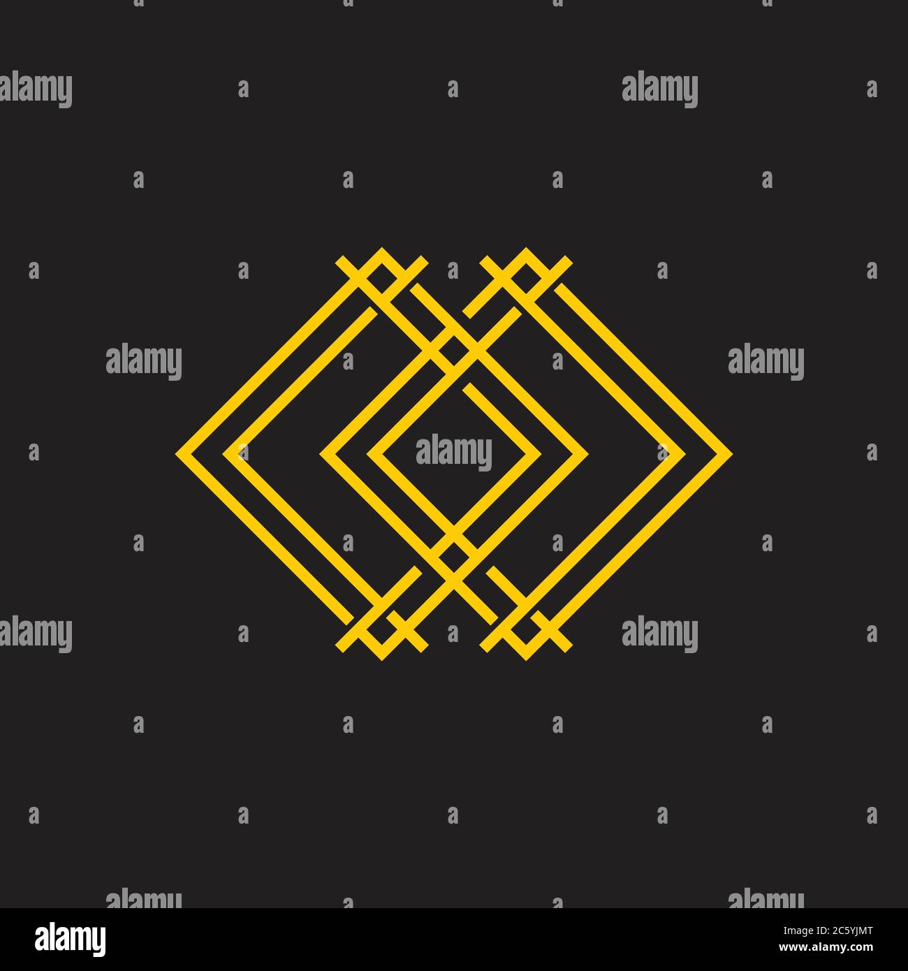 linked frame geometric lines art vector Stock Vector Image & Art - Alamy