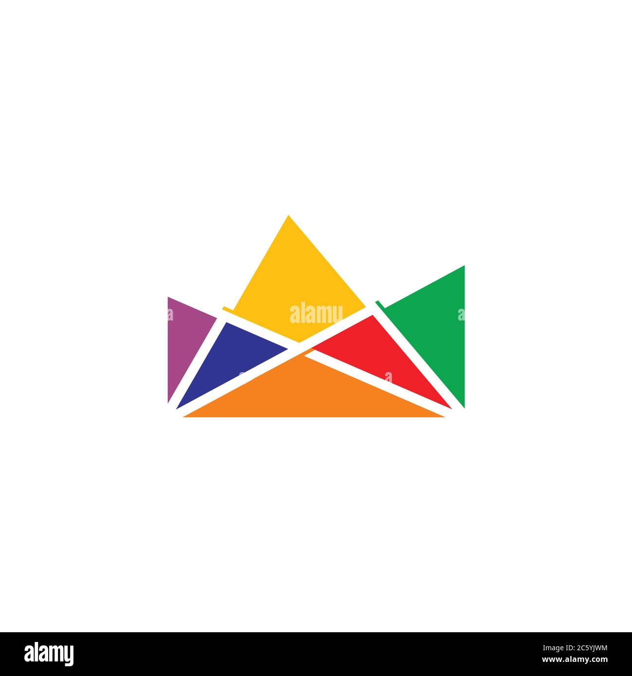 Geometric triangles art Stock Vector Images - Alamy