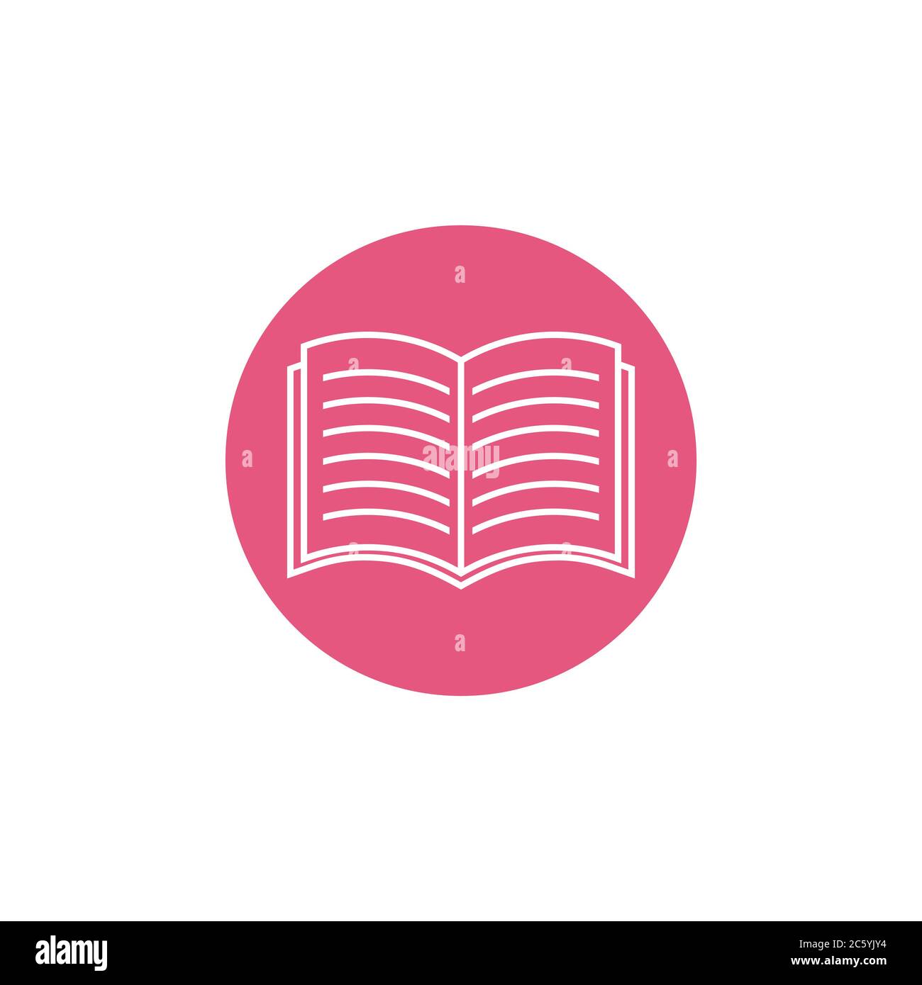 book thin line education logo vector Stock Vector Image & Art - Alamy