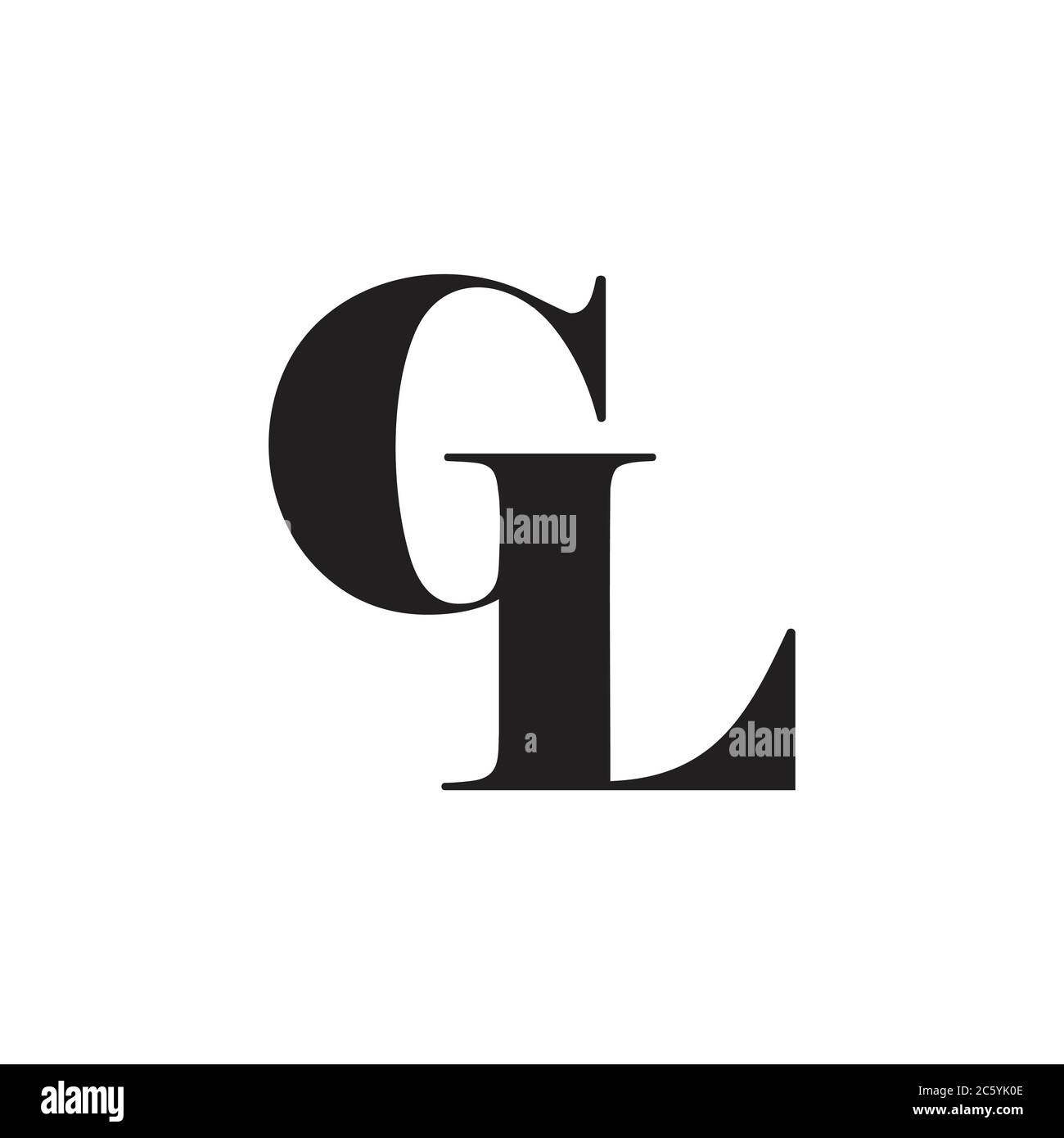 letters gl simple linked logo Stock Vector Image & Art - Alamy