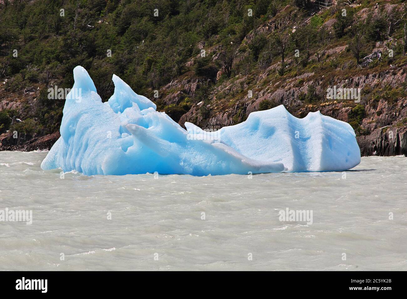 Iceberg on Lago Gray, Torres del Paine National Park, Patagonia, Chile ...