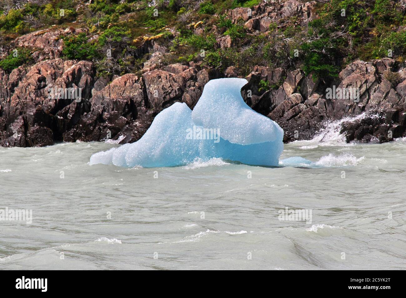 Iceberg on Lago Gray, Torres del Paine National Park, Patagonia, Chile ...