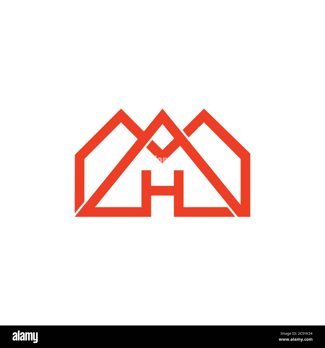 The letter for home Stock Vector Images - Alamy