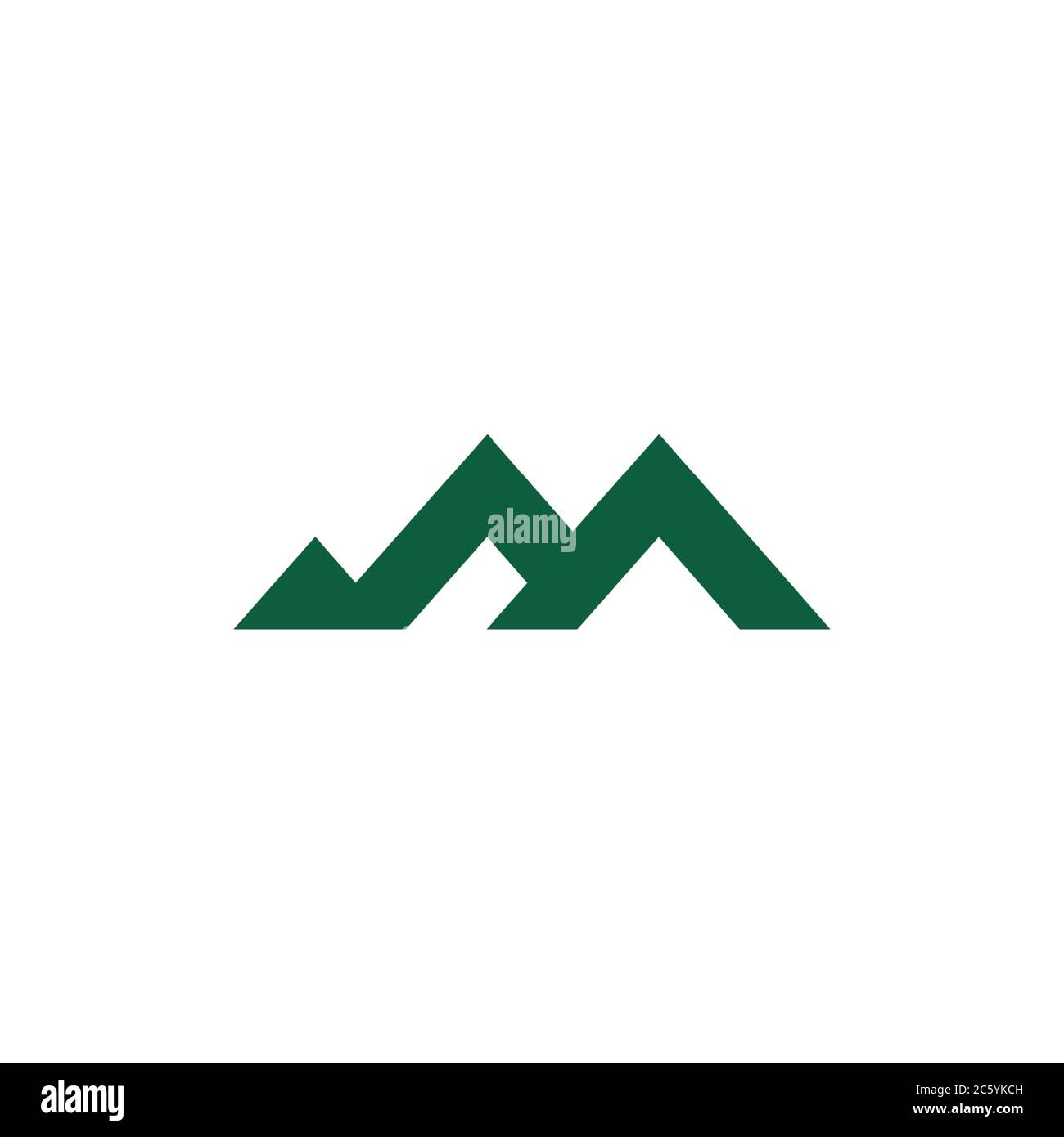 triangle geometric line mountain range symbol vector Stock Vector Image ...