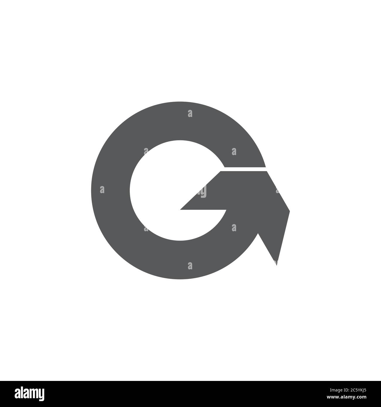 letter g geometric arrow up logo Stock Vector Image & Art - Alamy