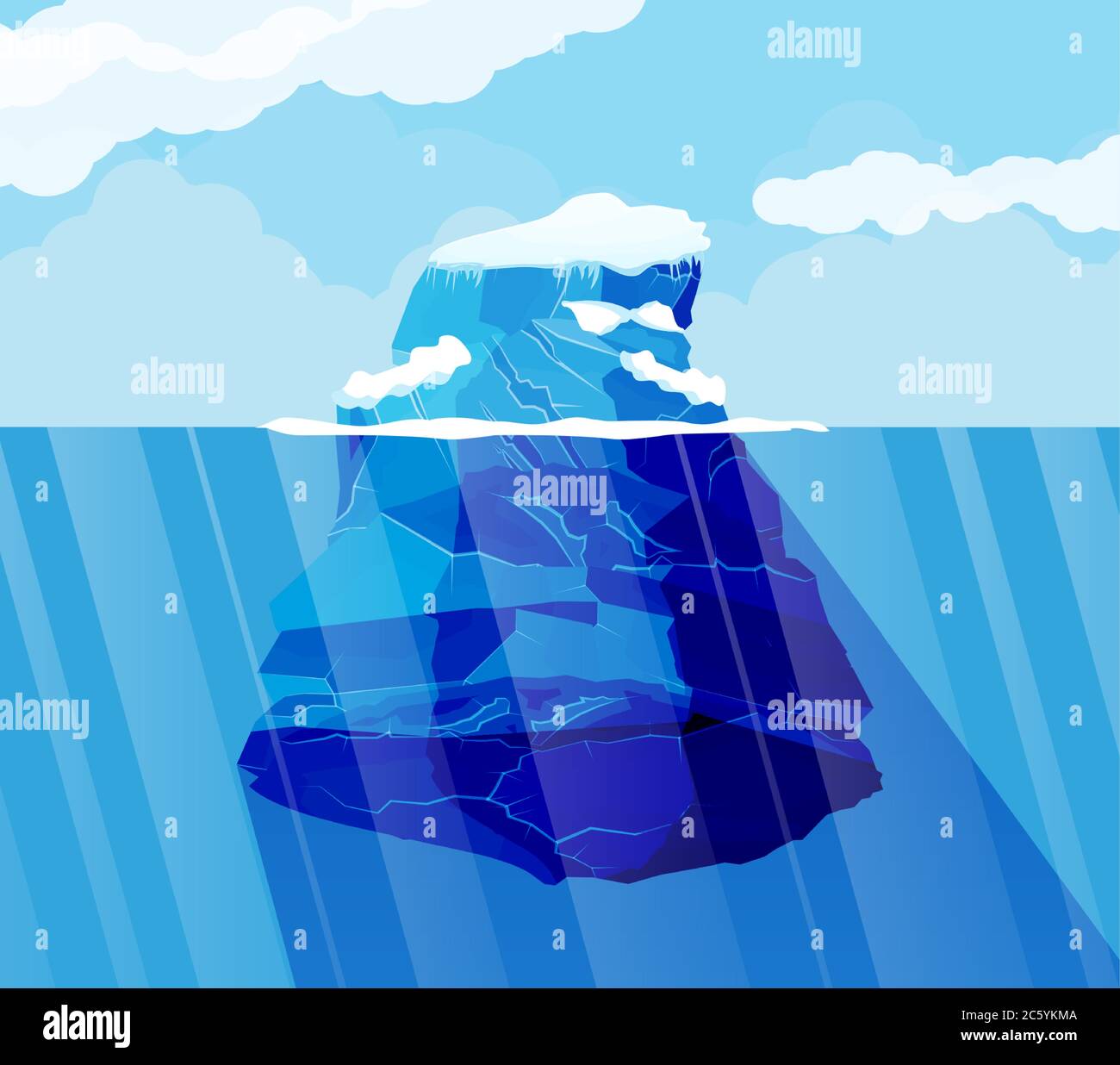 Iceberg floating in north antarctic Stock Vector Images - Alamy