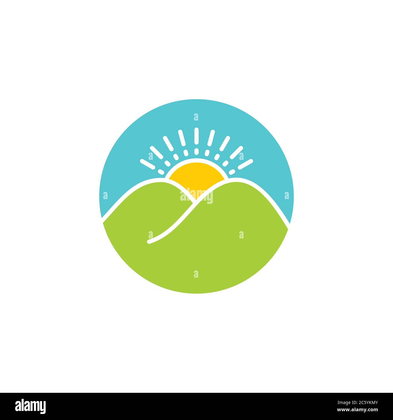 Circle of the sun Stock Vector Images - Alamy