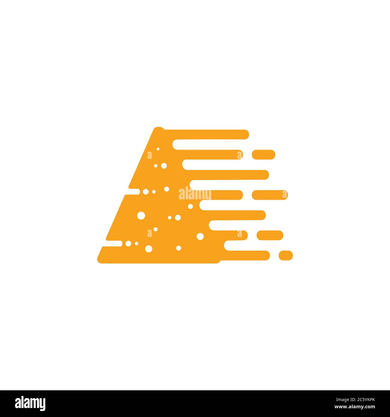 triangle fast delivery pizza symbol logo vector Stock Vector Image ...