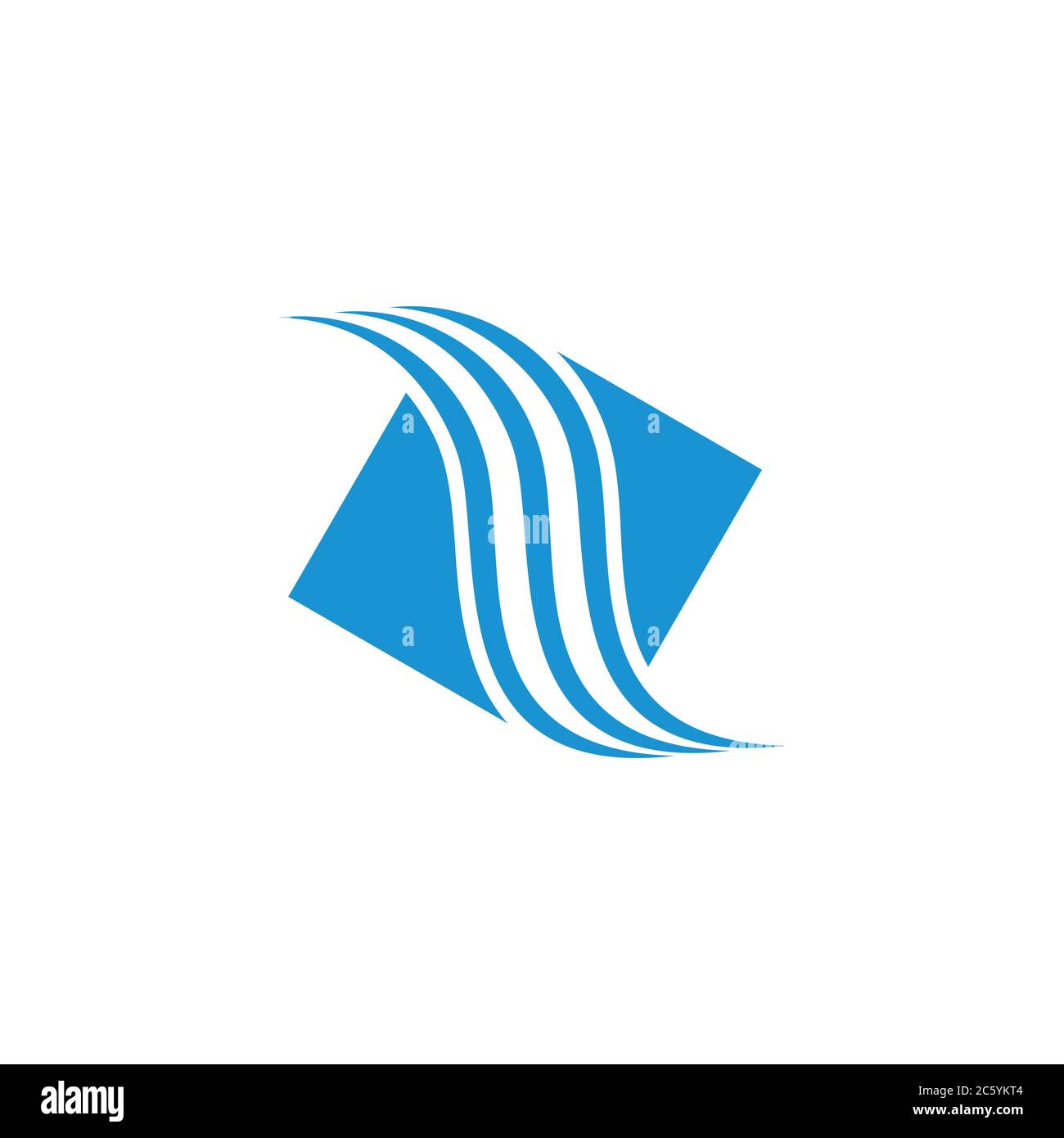 curves stripes wavy shape square logo vector Stock Vector Image & Art ...