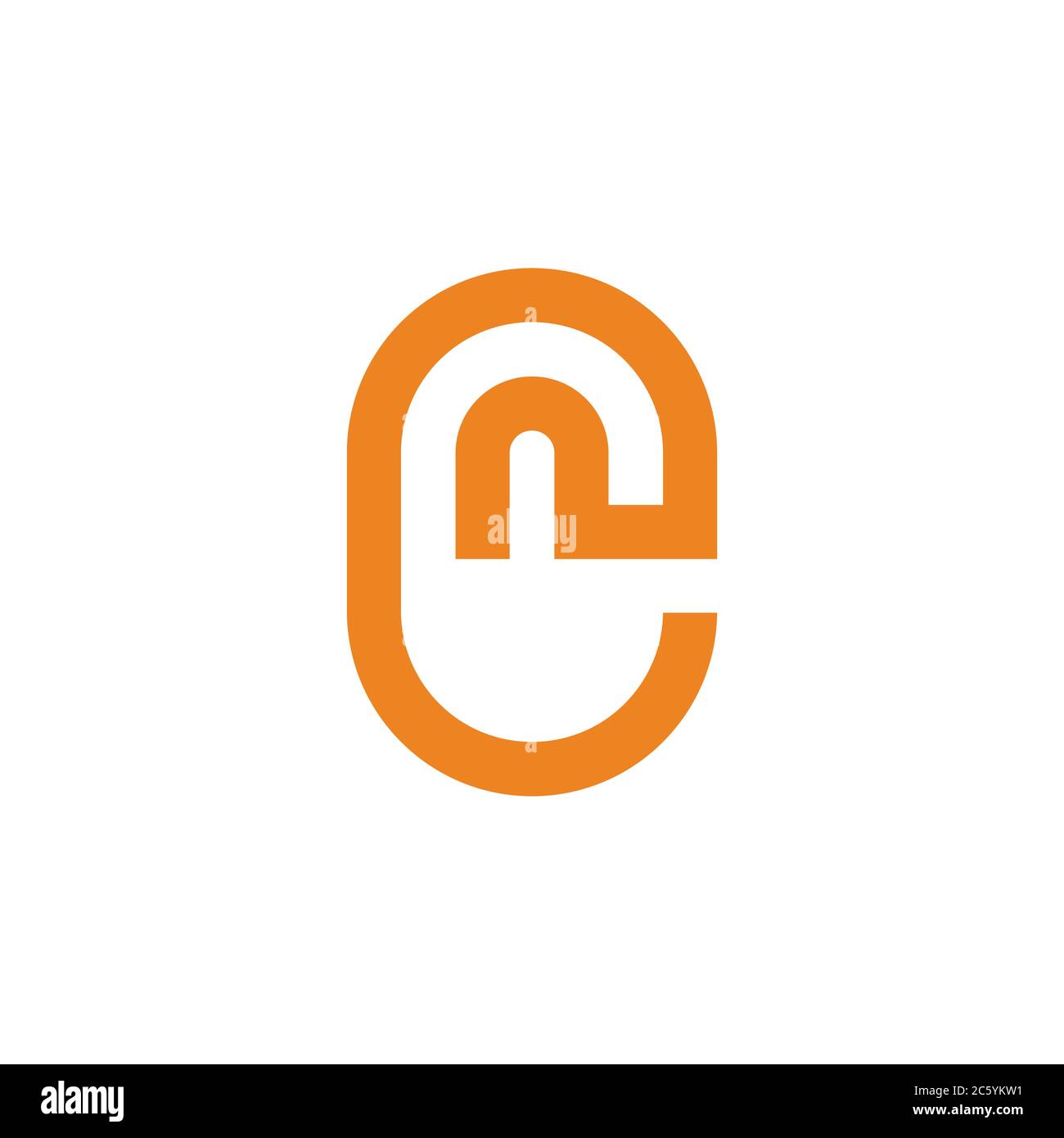 letter ne simple geometric line symbol logo vector Stock Vector Image ...