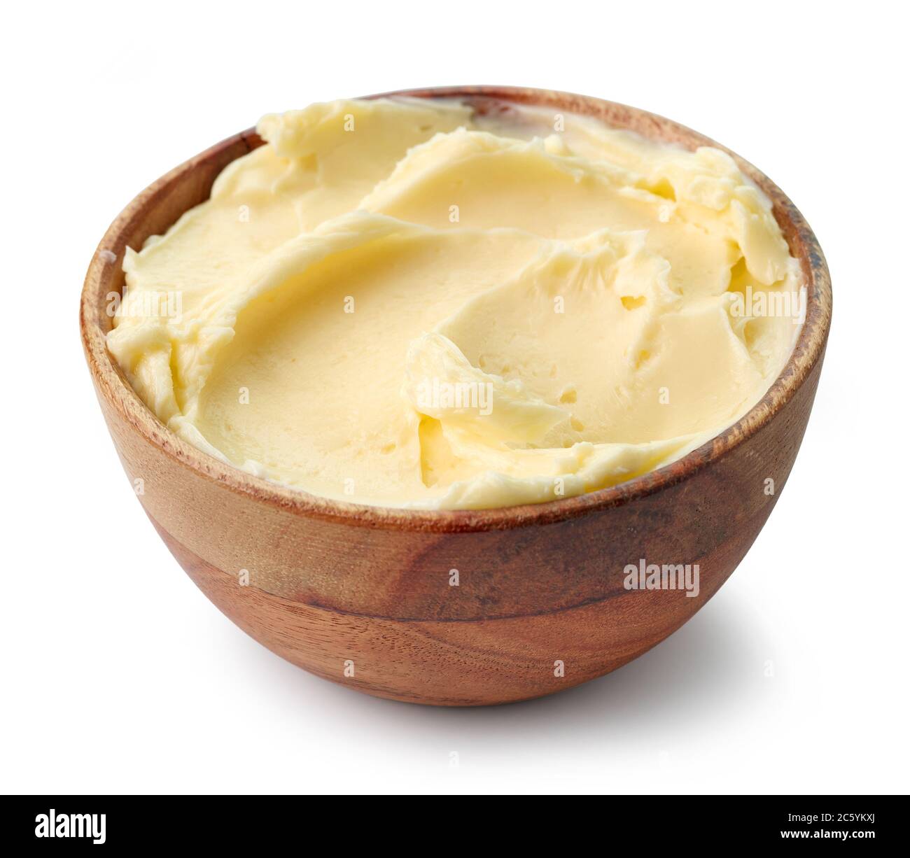 bowl of fresh butter isolated on white background Stock Photo - Alamy