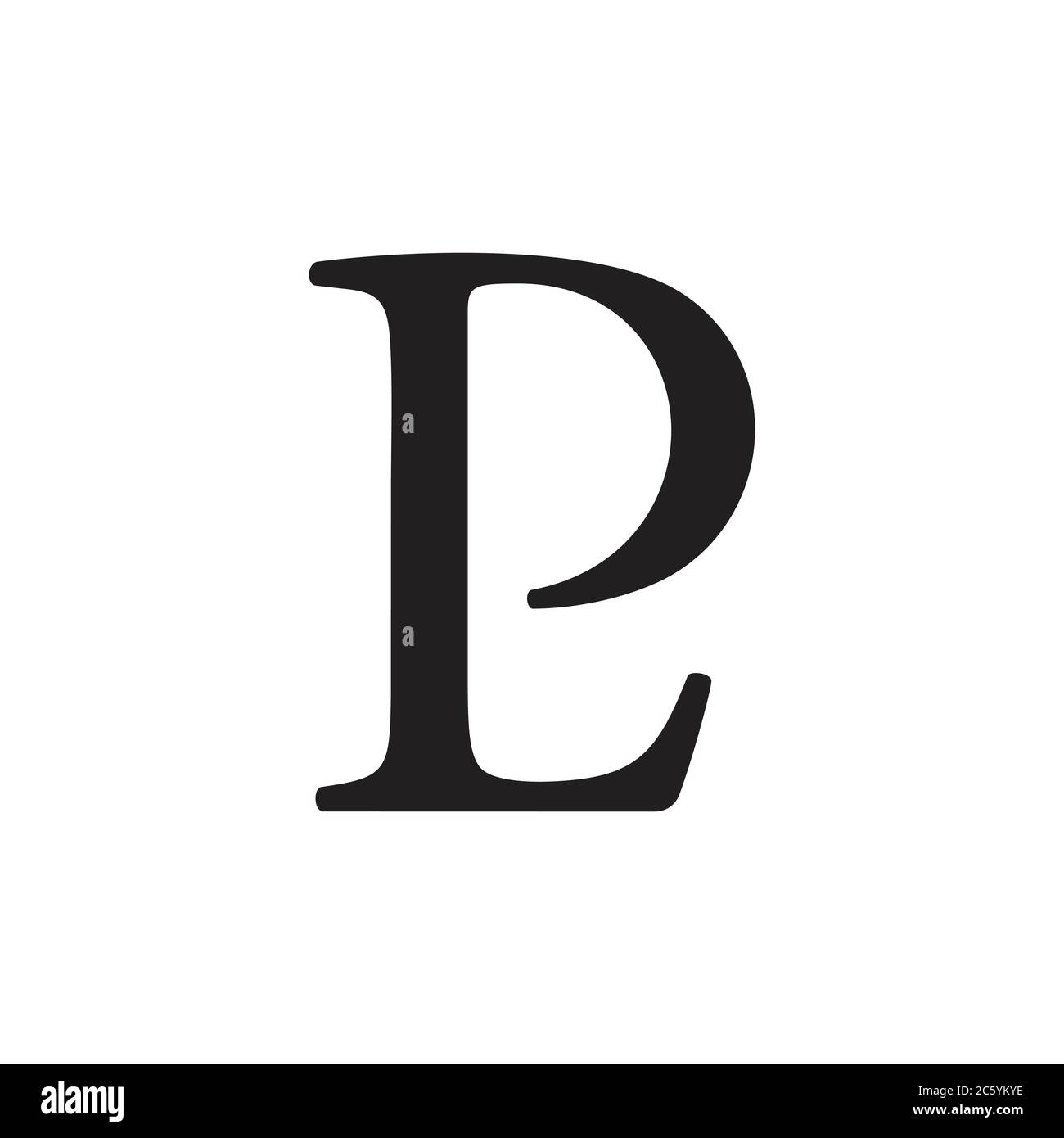 letter pl simple linked font logo vector Stock Vector Image & Art - Alamy