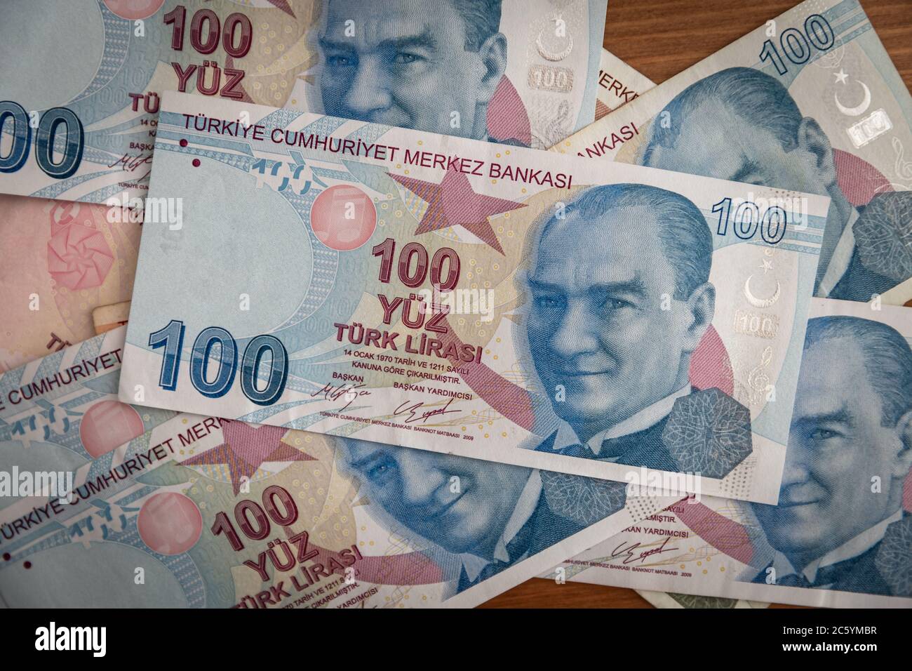 Bunch of Various Turkish Currency Lira Banknotes Stock Photo - Alamy