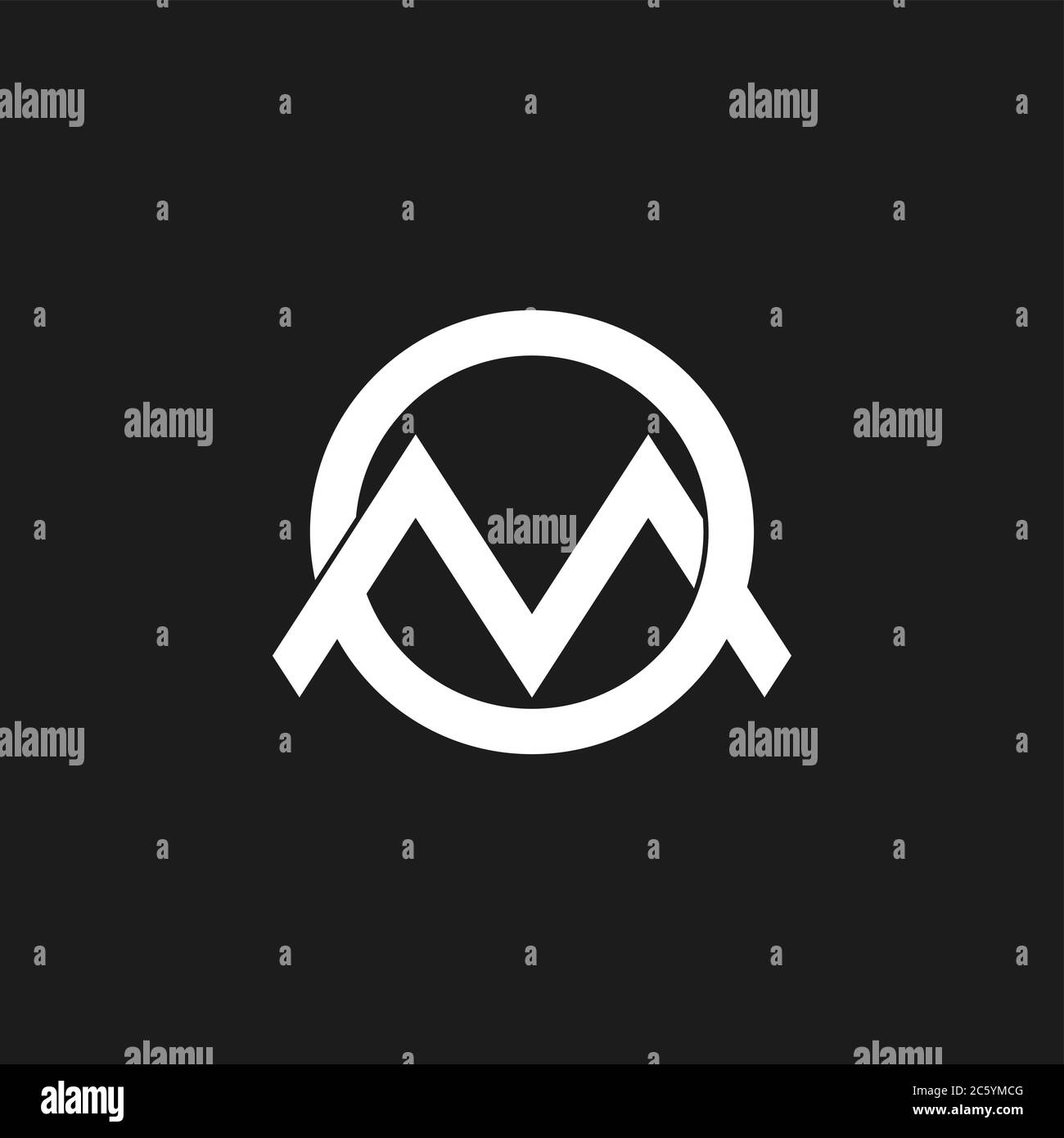 letter om simple linked geometric line logo vector Stock Vector Image ... letter om simple linked geometric line logo vector Stock Vector Image ...