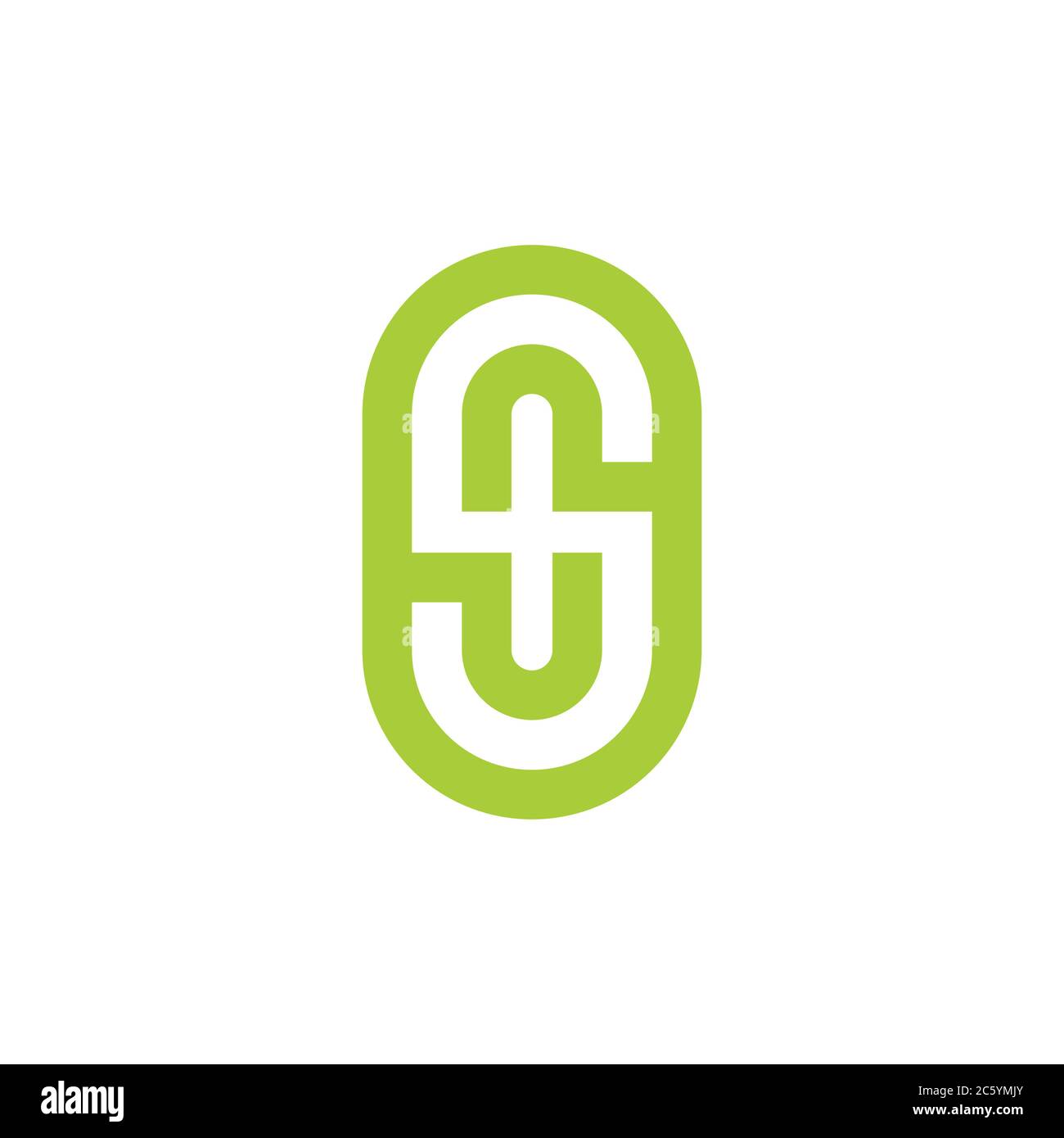 abstract letter s negative space geometric simple logo vector Stock Vector Image & Art - Alamy