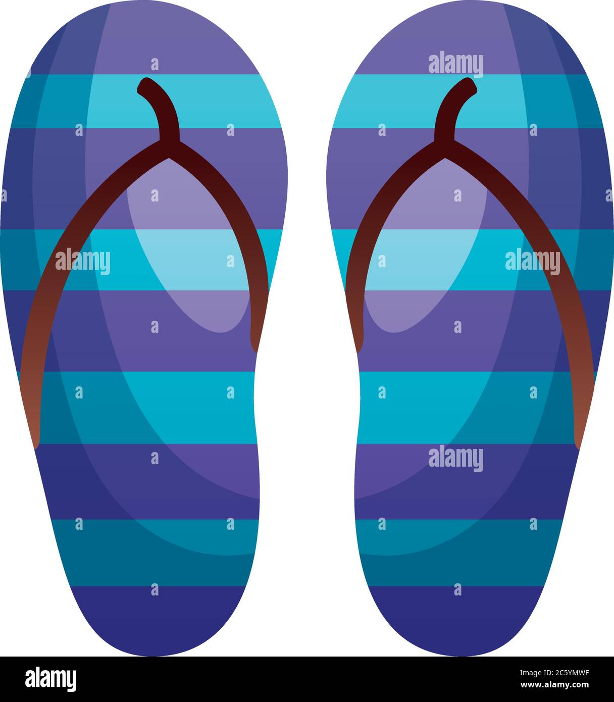 summer sandals design, Flip flops shoes footwear fashion beauty beach foot and feet theme Vector ...