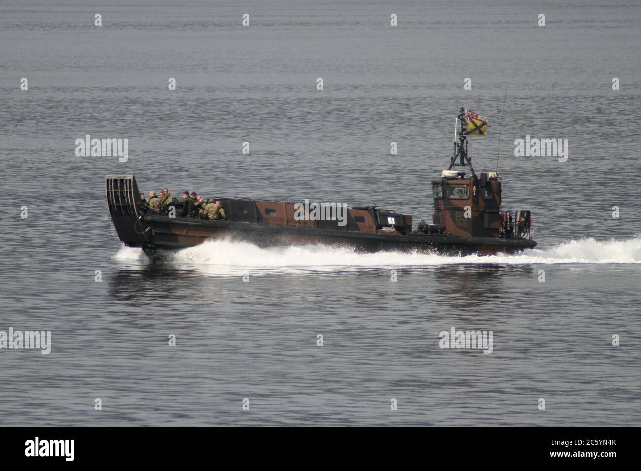 0340 (B5), a LCVP Mk.5 deployed from HMS Bulwark (L15), passing Gourock ...