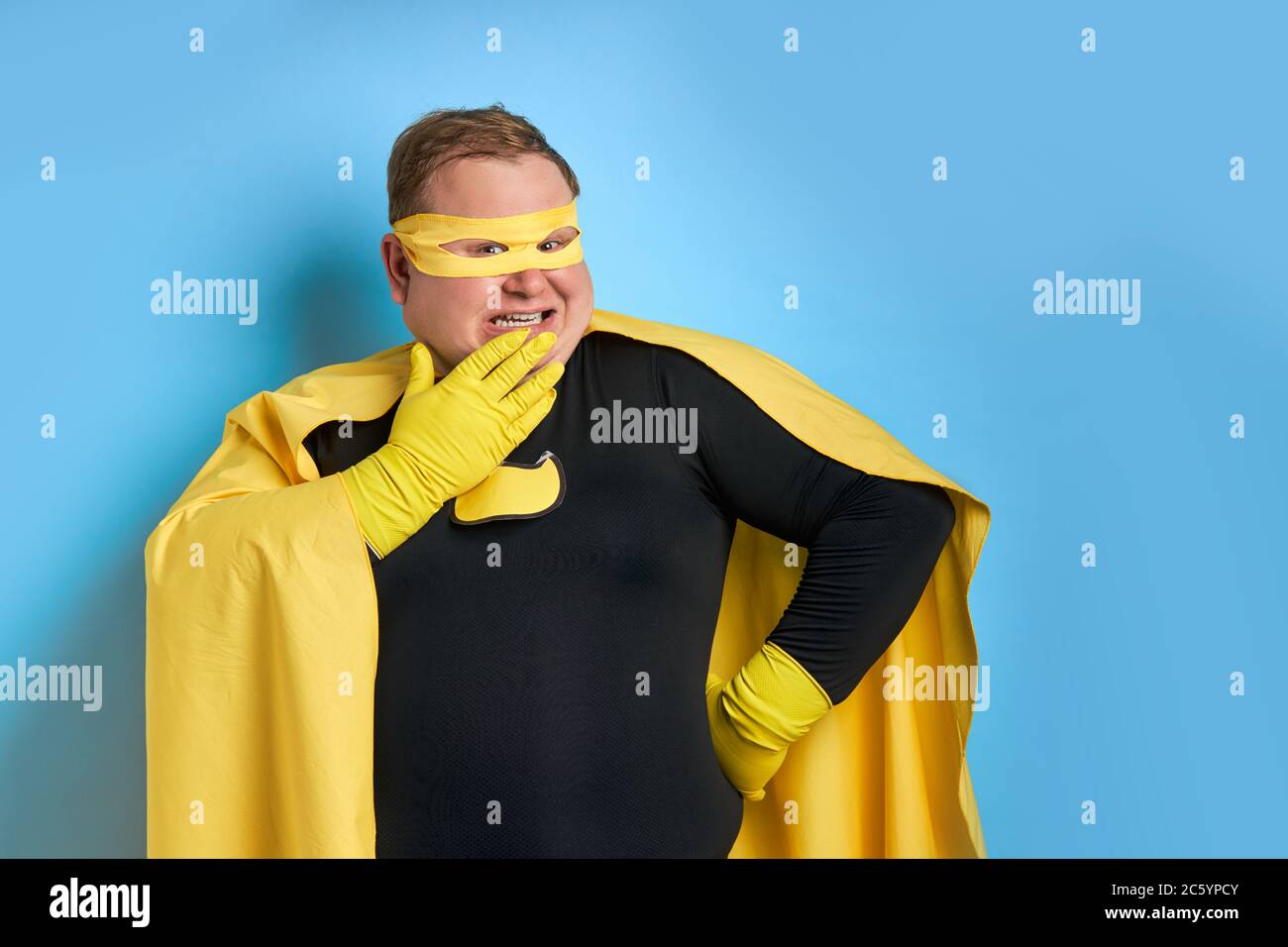 Man wearing superman costume hi-res stock photography and images - Alamy
