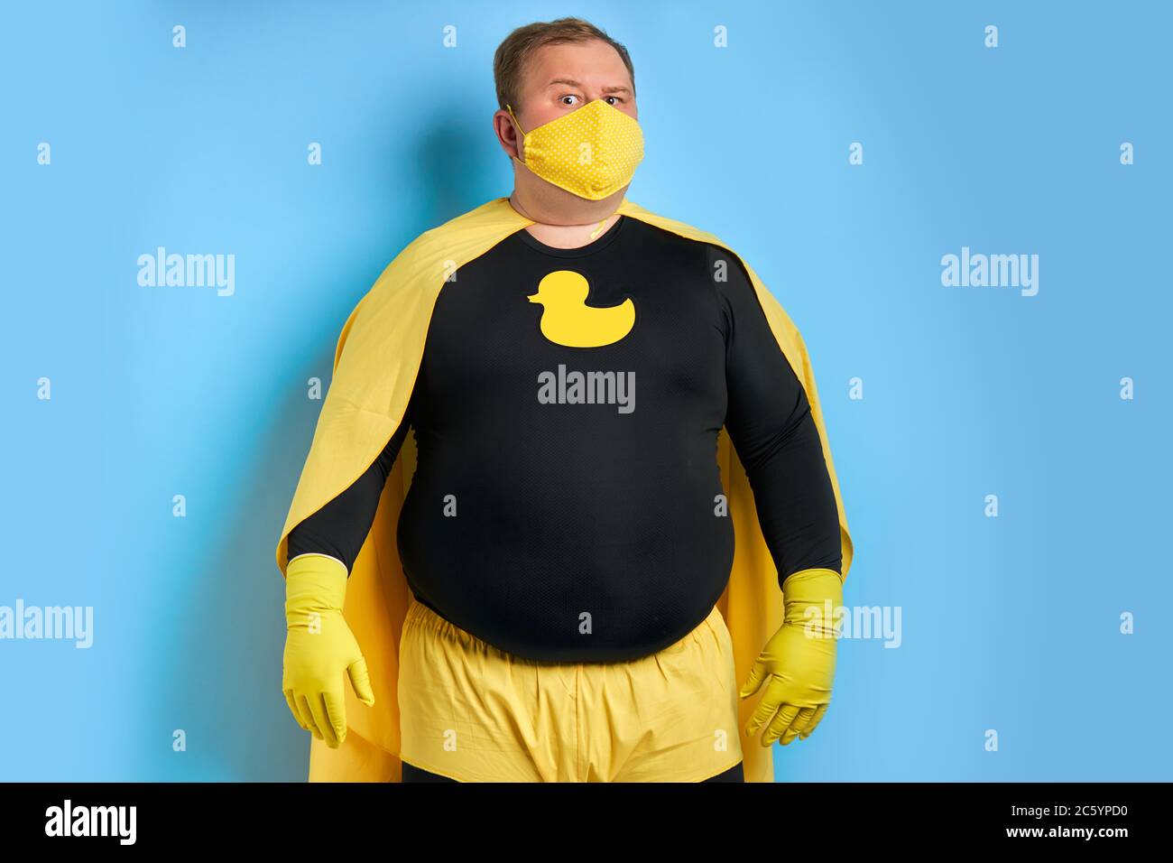 Guy in superman costume cleaning hi-res stock photography and images ...