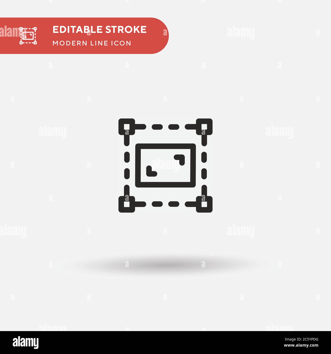 Aspect Ratio Simple vector icon. Illustration symbol design template ...