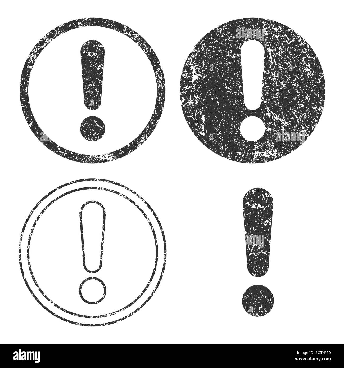 Exclamation mark, danger, caution, alert, attention, error icon ...