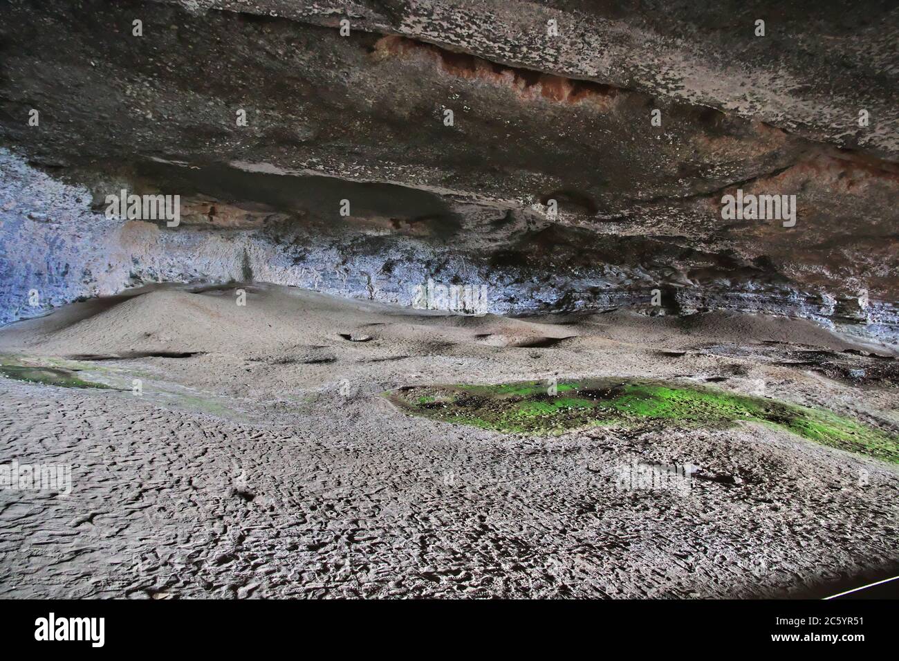 Milodon cave in Torres del Paine National Park, Patagonia, Chile Stock ...