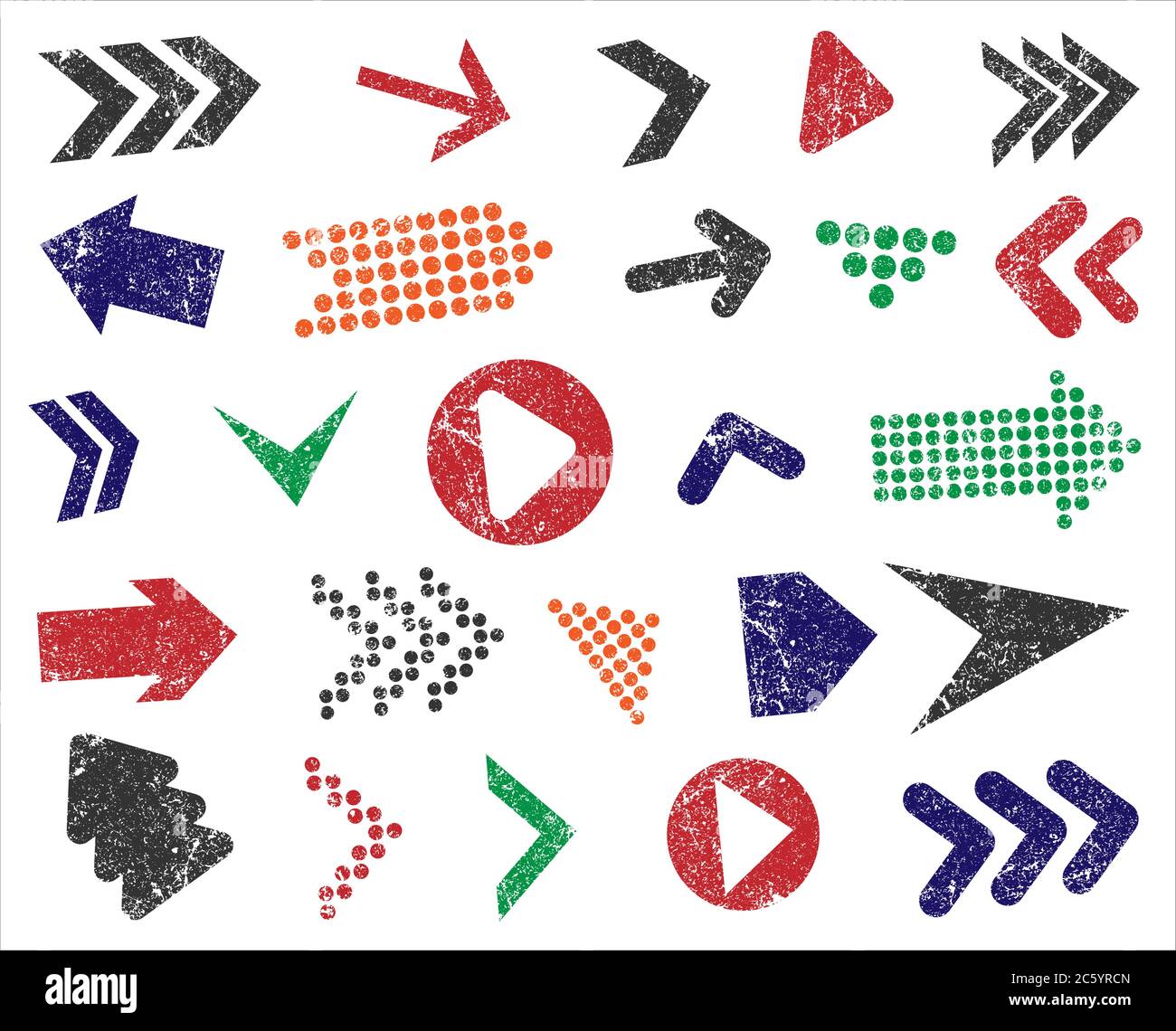 Info graphic direction arrows set. Vector illustration pointer icon ...