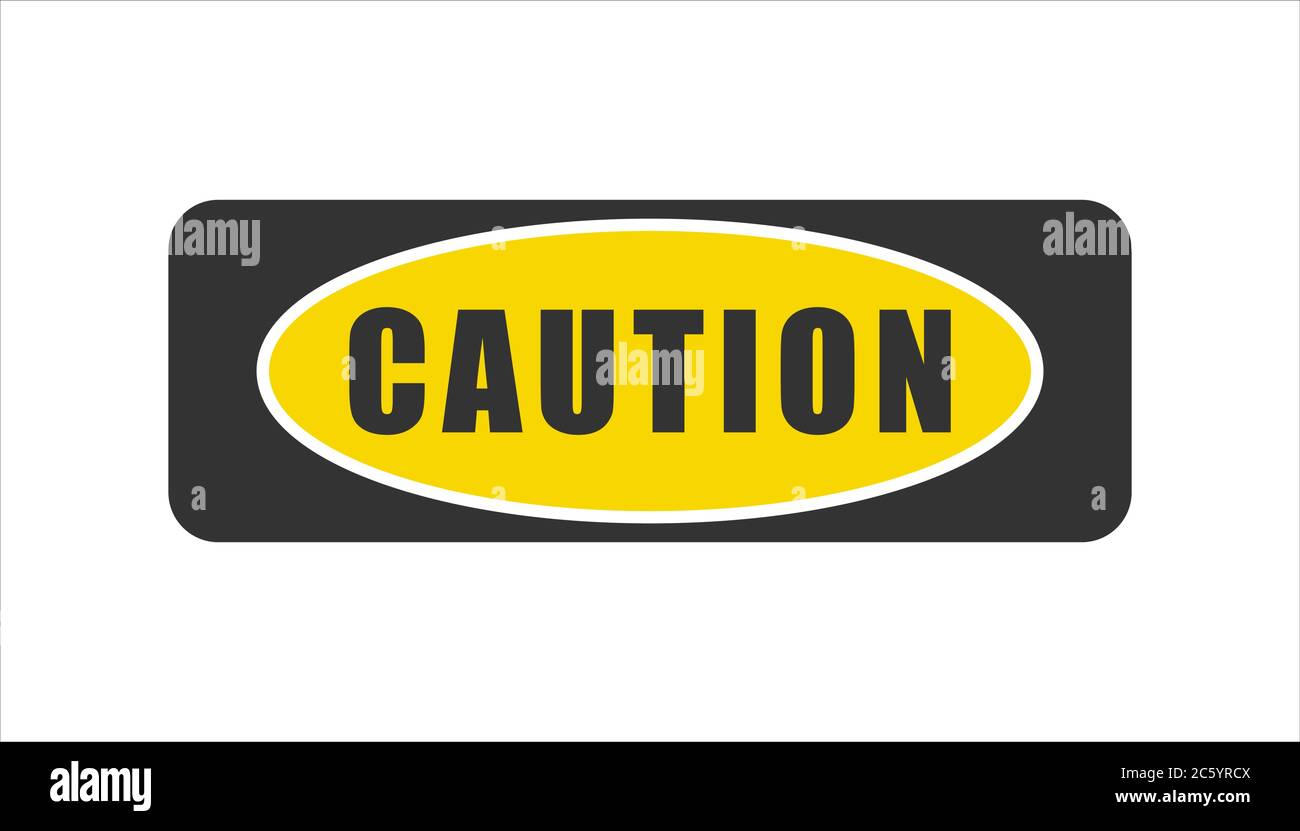 Caution sign symbol. Warning danger icon logo. Vector illustration ...