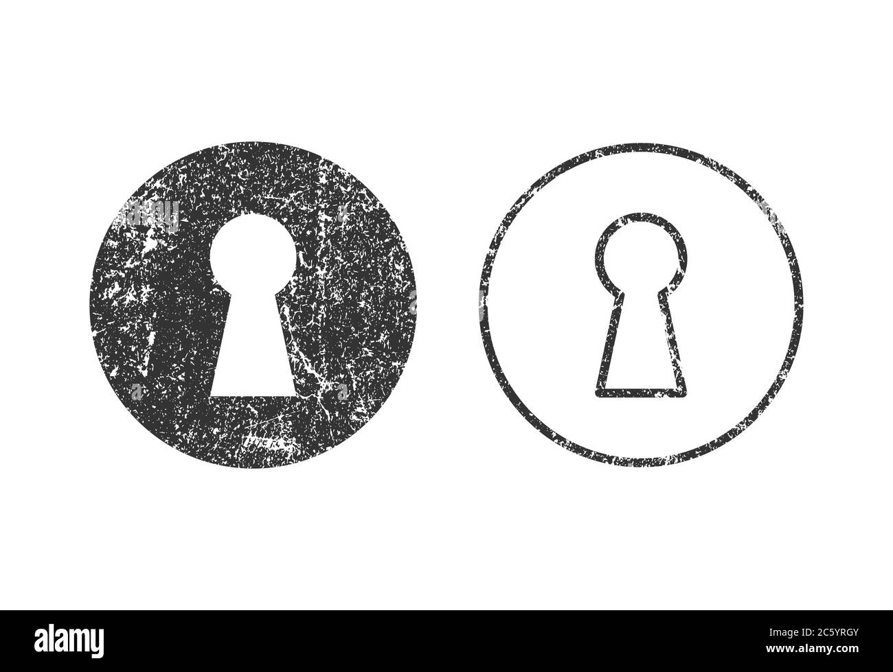 Keyhole icon shape. Safety lock logo symbol sign. Vector illustration ...