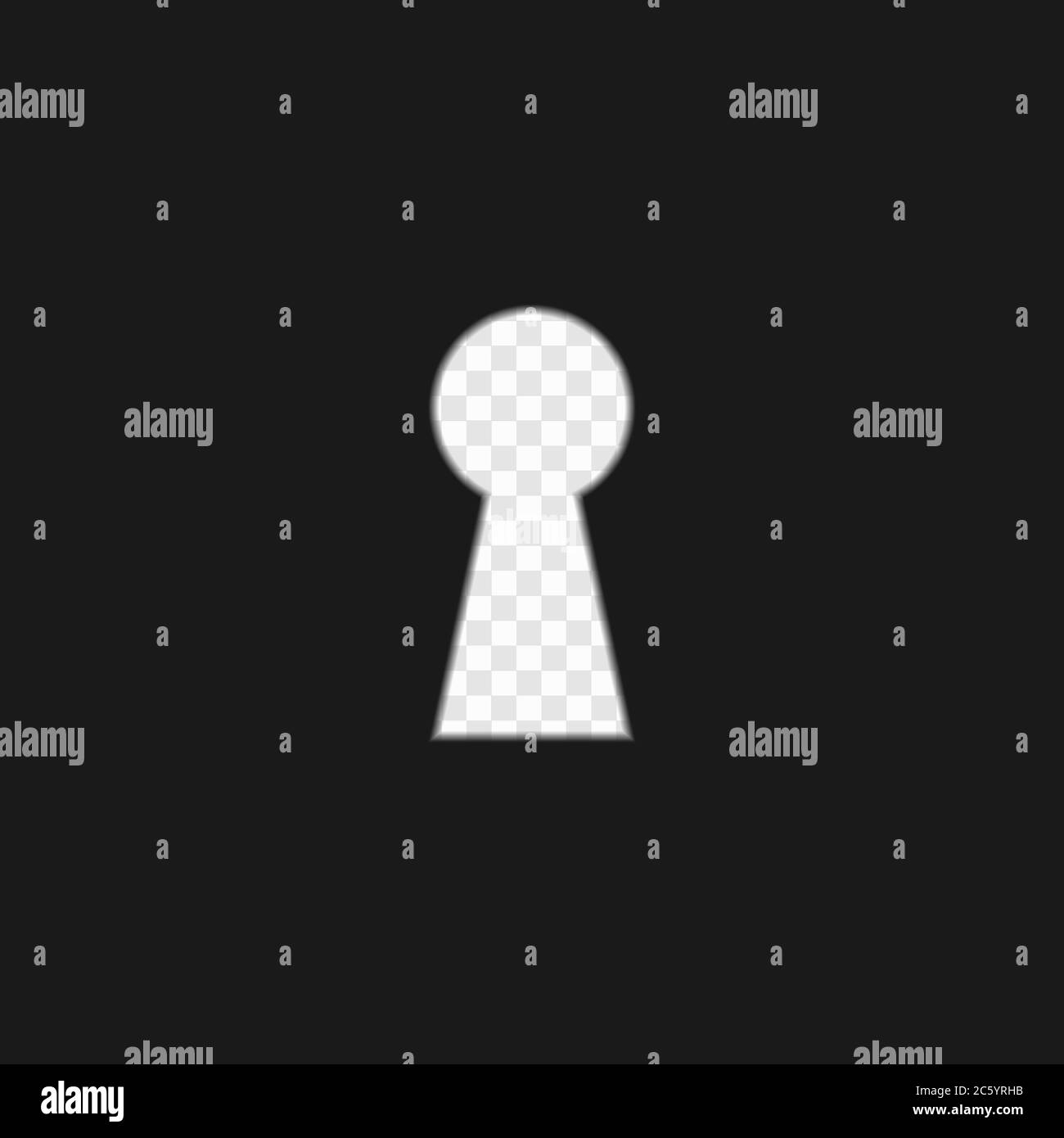 Transparent Keyhole shape. Vector illustration image Stock Vector Image ...