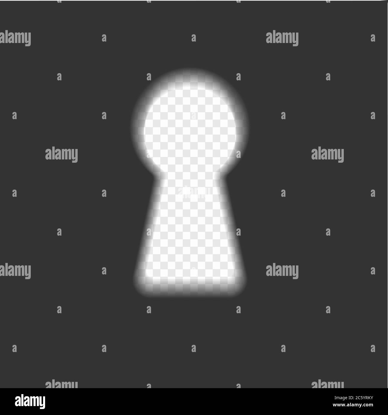Transparent Keyhole shape. Vector illustration image Stock Vector Image ...