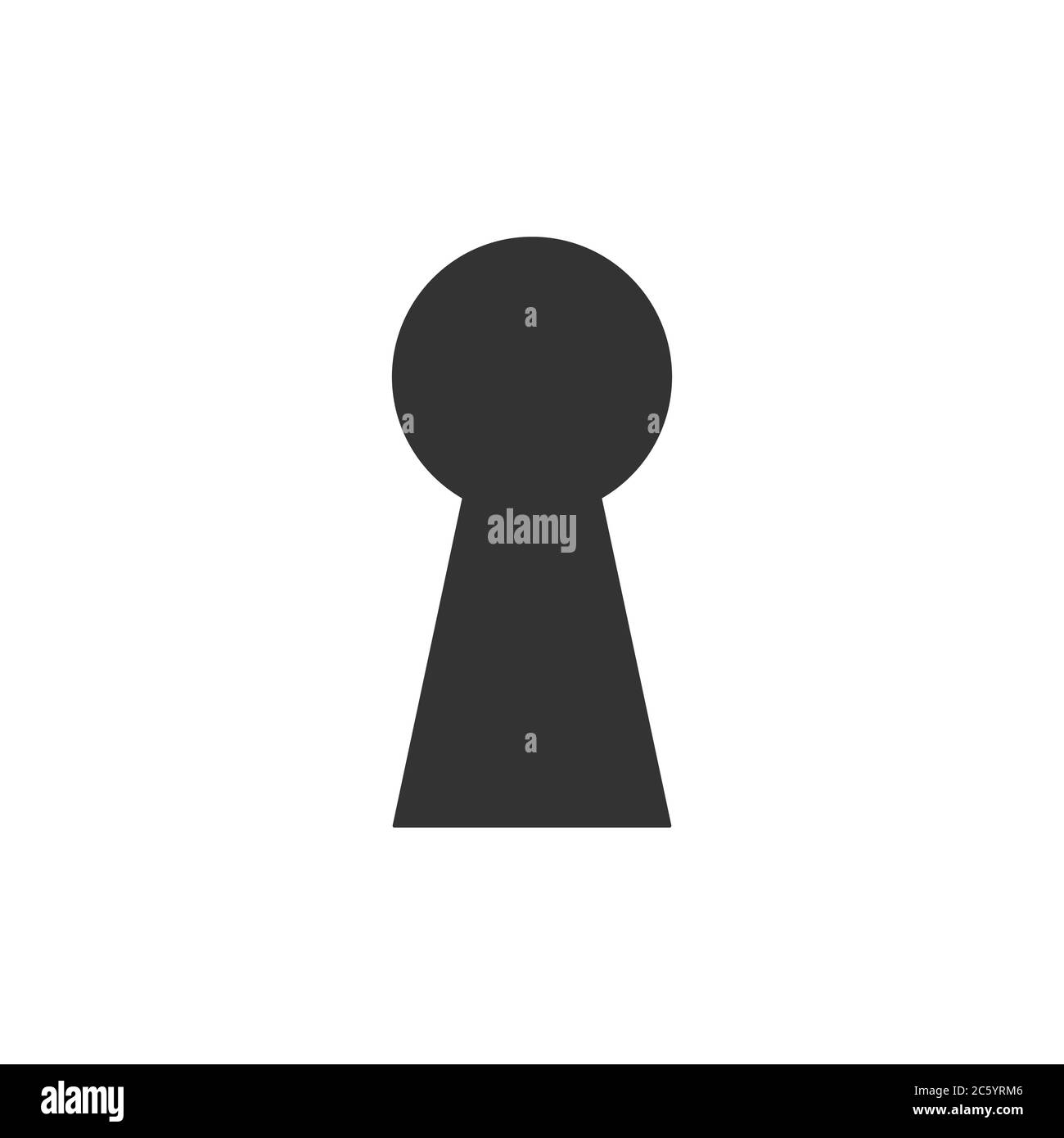 Keyhole icon shape. Safety lock logo symbol sign. Vector illustration ...